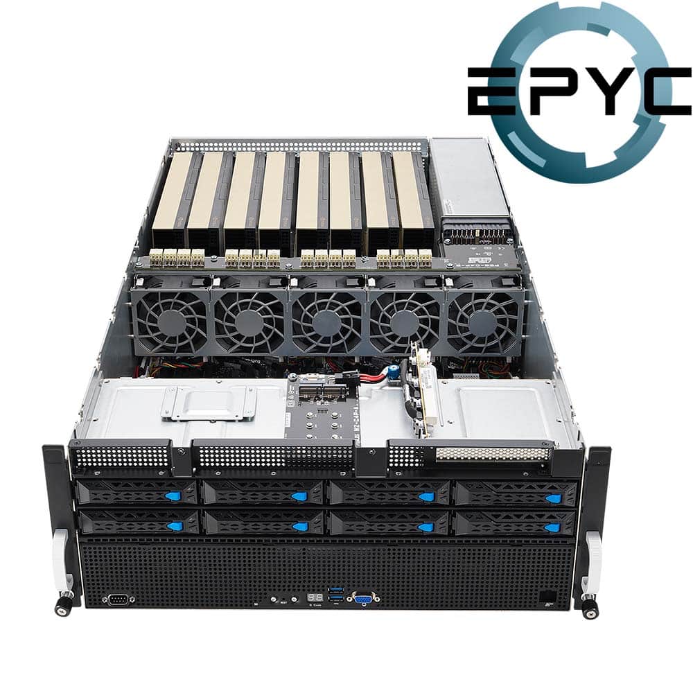 RS AE-SOC0 A-U4N1-P2G8-E8I0 4U Rackmount Dual AMD EPYC™ 7003 Multi-GPU ...